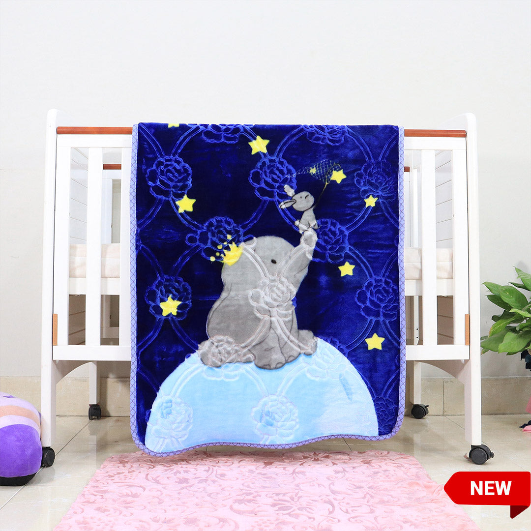 Buy Kitten Cot Cloudy Baby Blanket Starlit| PlushMink Online Store ...