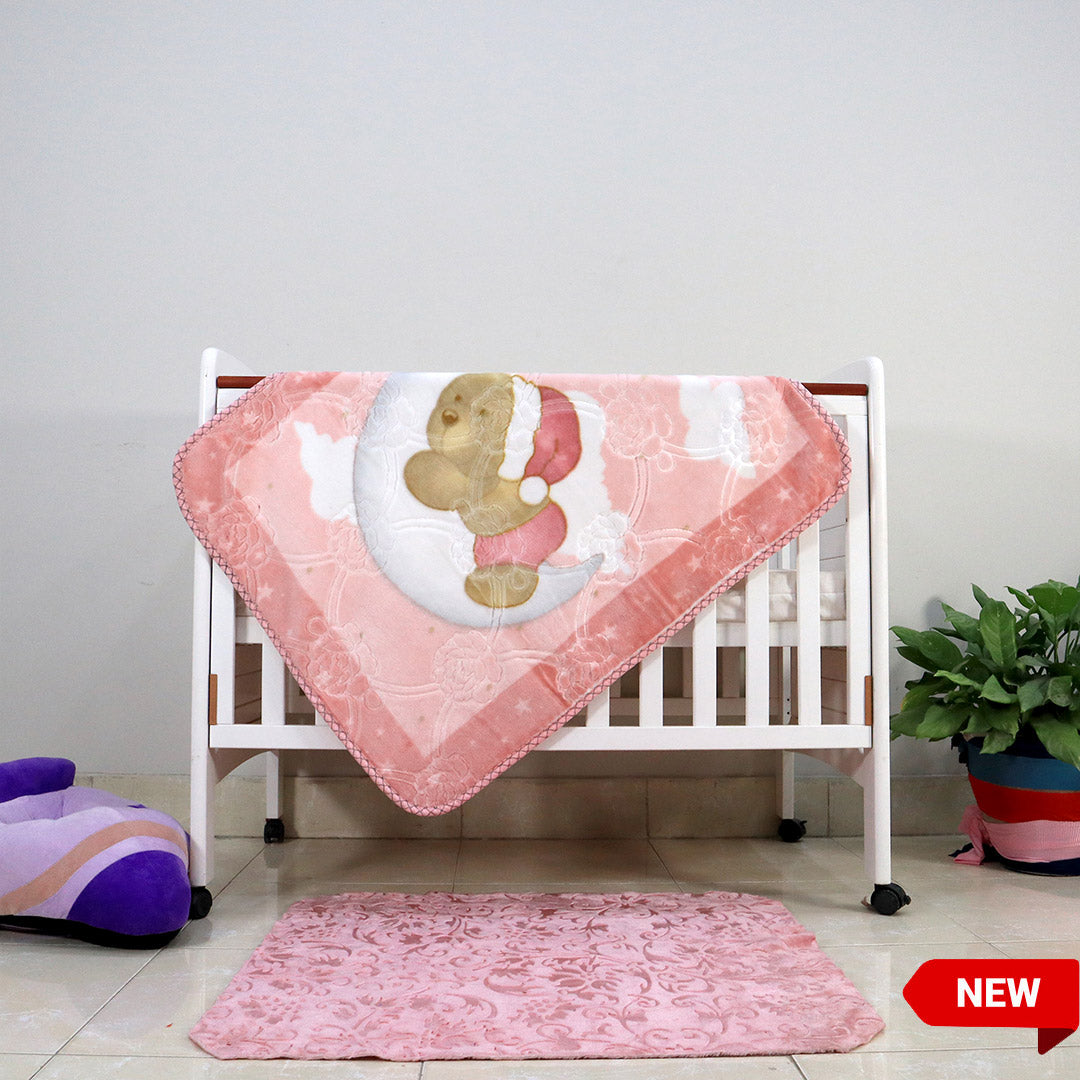 Buy Kitten Cot Cloudy Baby Blanket Berry Bliss| PlushMink Online Store ...