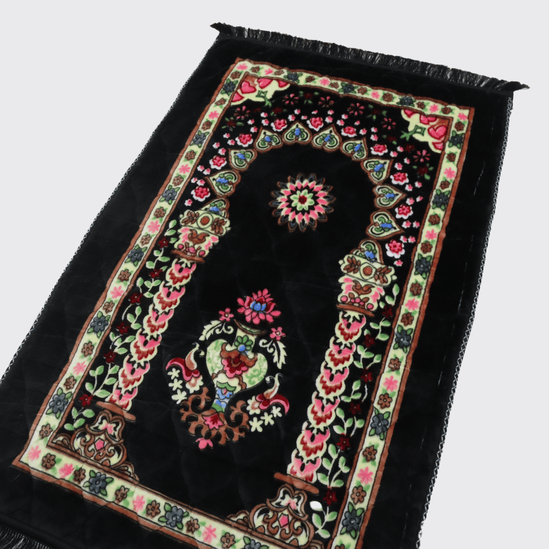 Buy Mughal Janamaz Printed Prayer Mat-Nightshade| PlushMink Online ...