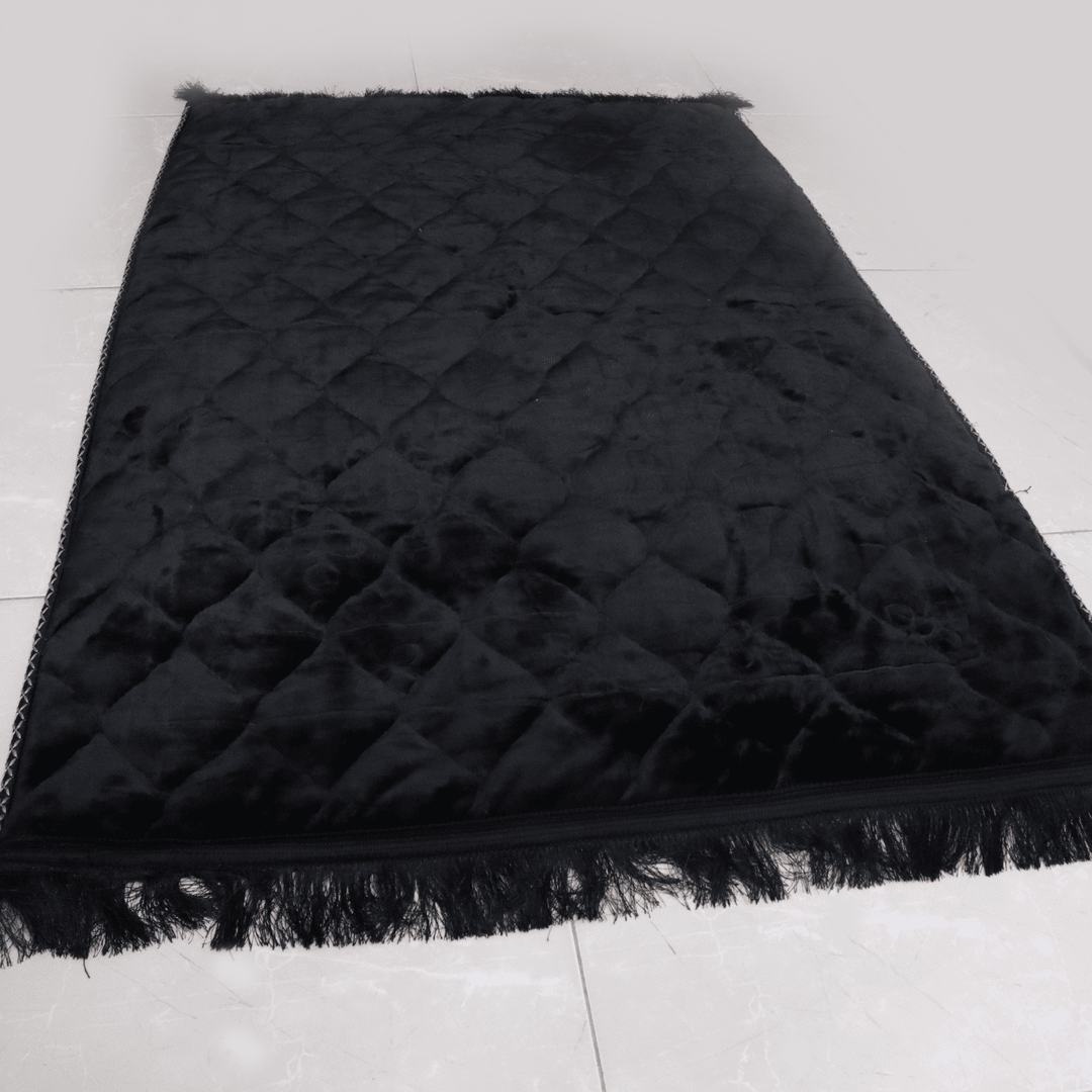 Buy Mughal Janamaz Prayer Mat-Ebony | PlushMink Online Store – Plushmink
