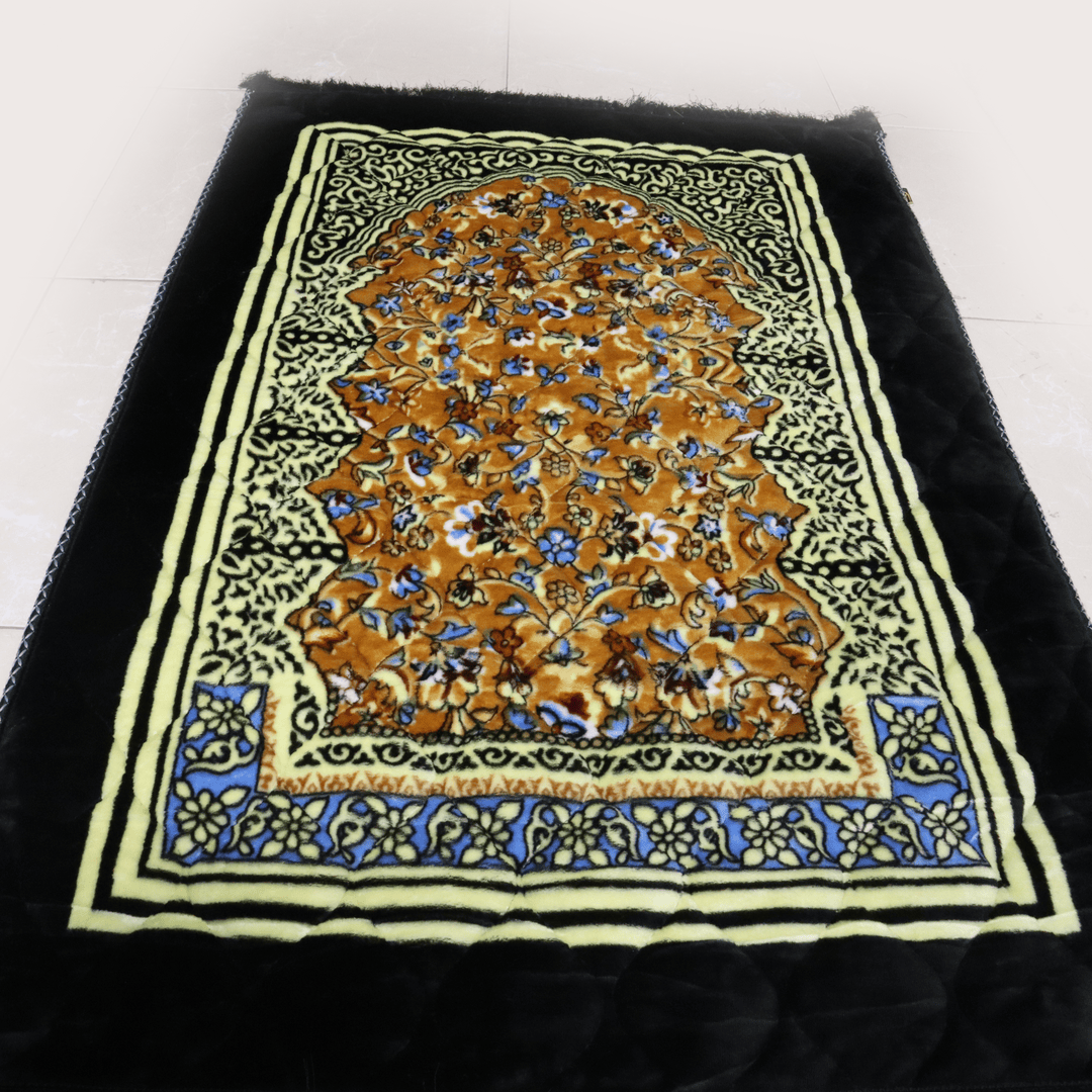 Buy Mughal Janamaz Printed Prayer Mat- Qibla Maroon | PlushMink Online ...