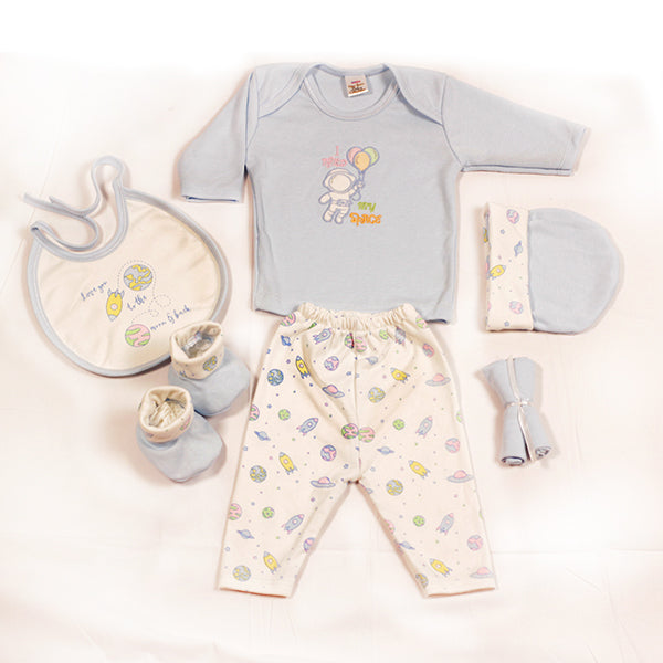 Buy Newborn Babies Gift Set- 7 pieces Gift Set- Baby Boo Blue ...